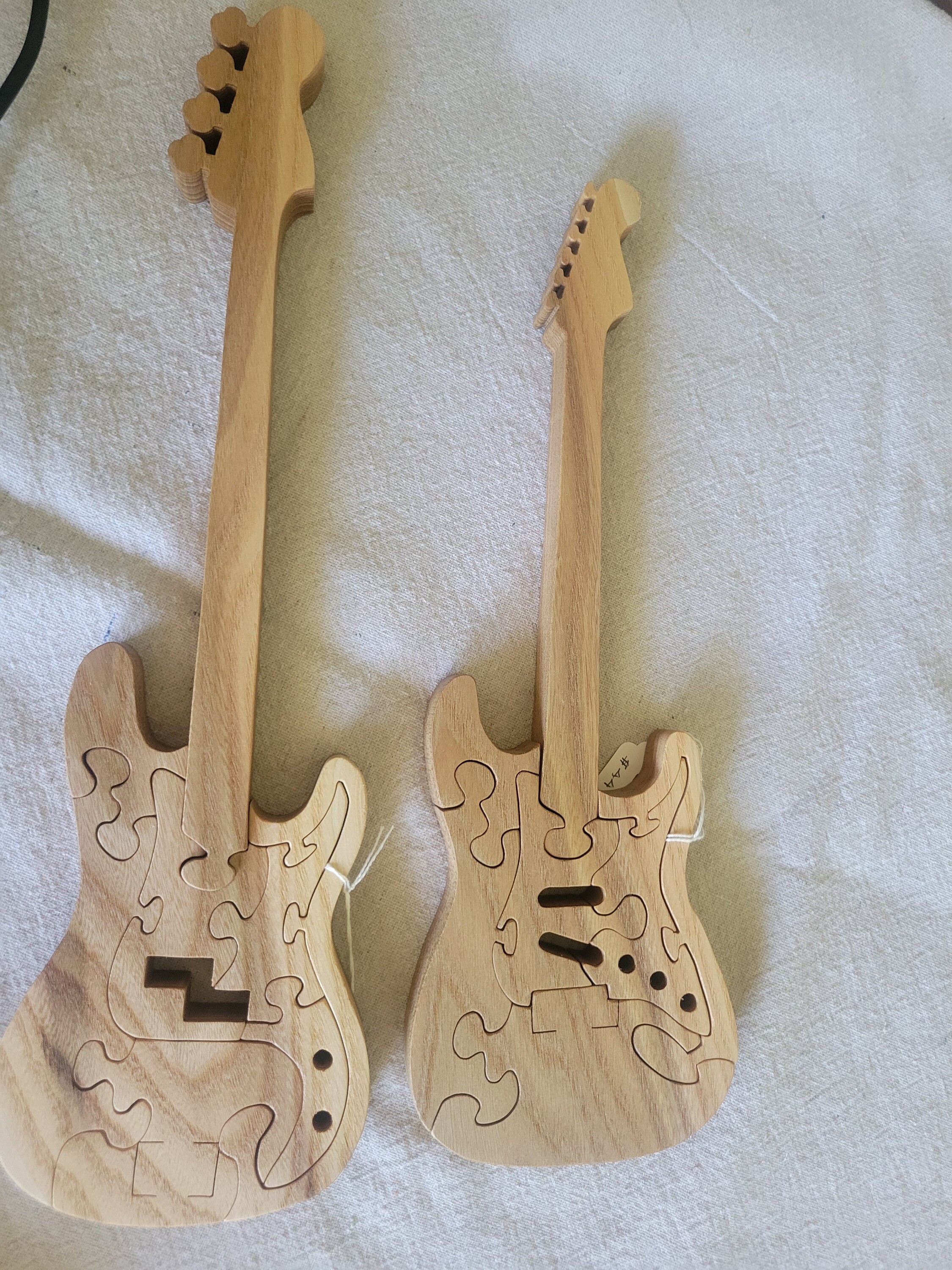 Wooden Guitar Puzzle Set - Etsy