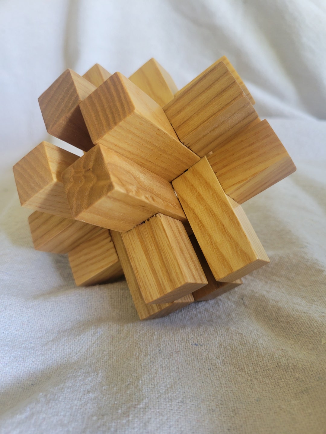 12 Piece Wooden Puzzle - Etsy