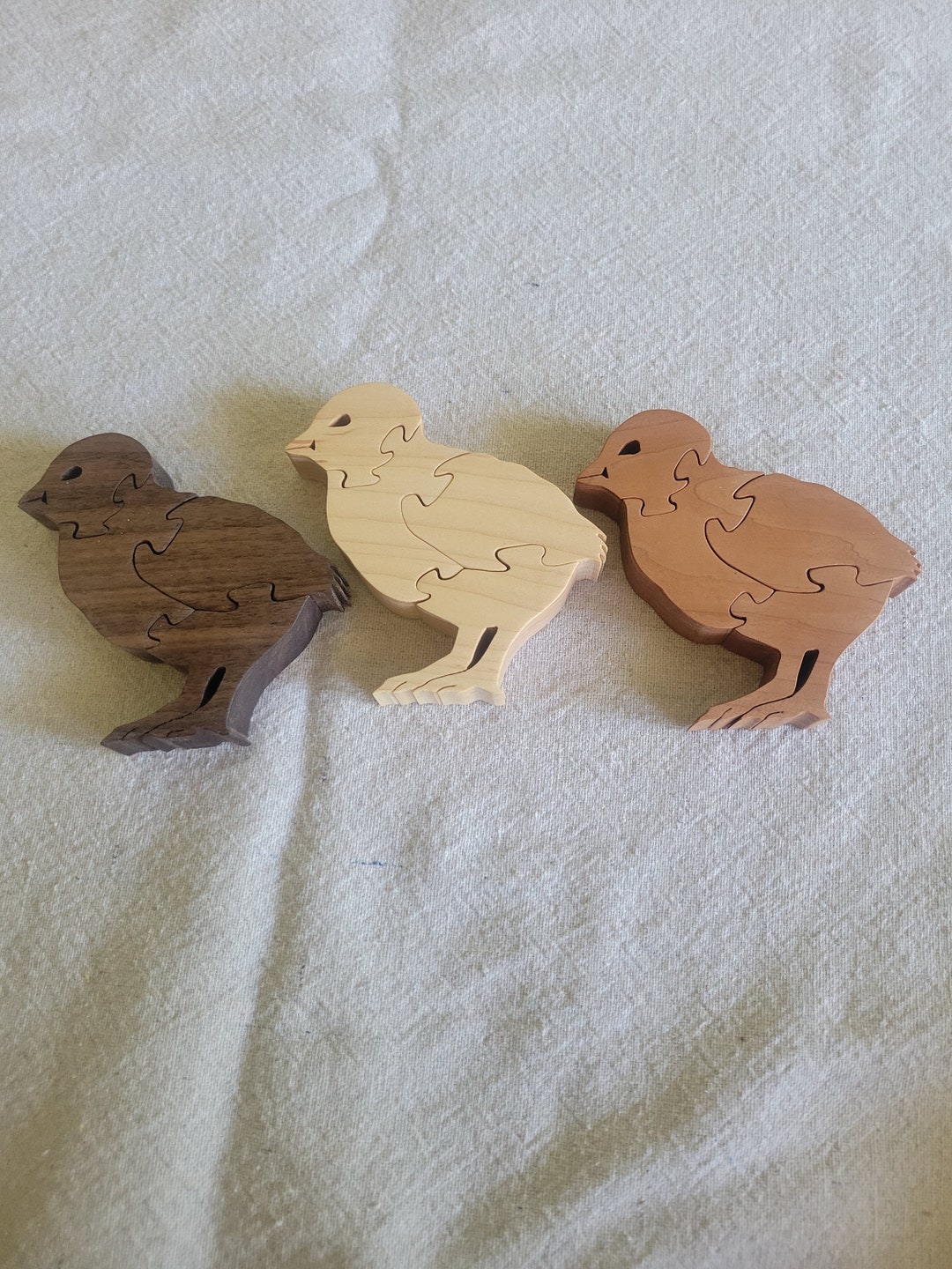 Wooden Baby Chick Puzzles - Etsy