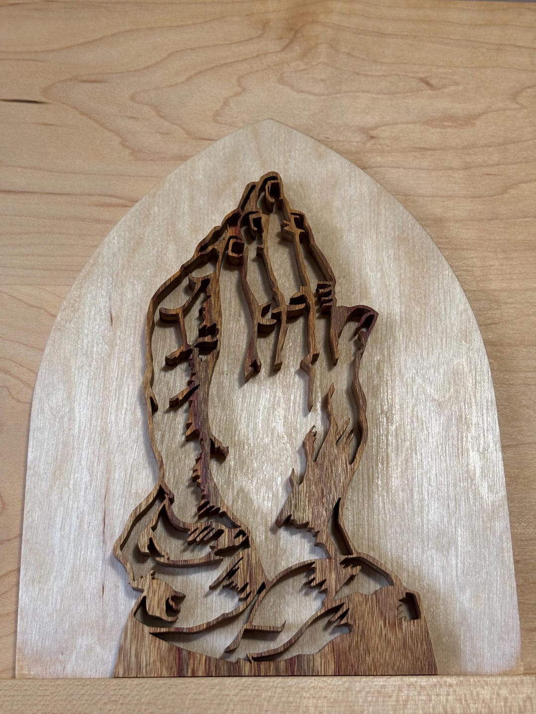 Wooden Praying Hands - Etsy