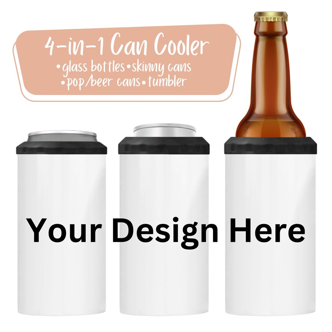 4 in 1 Can Cooler Custom Design - Etsy