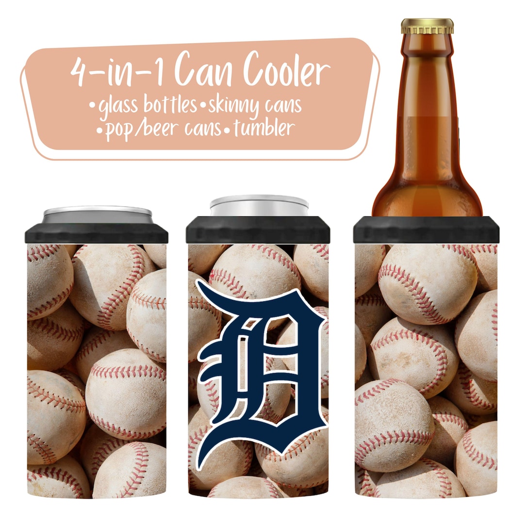 4-in-1 Baseball Can Cooler – Insulated Drink Holder for Beer Bottles ...