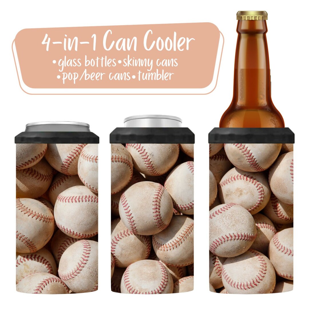 4 in 1 Can Cooler-baseball - Etsy