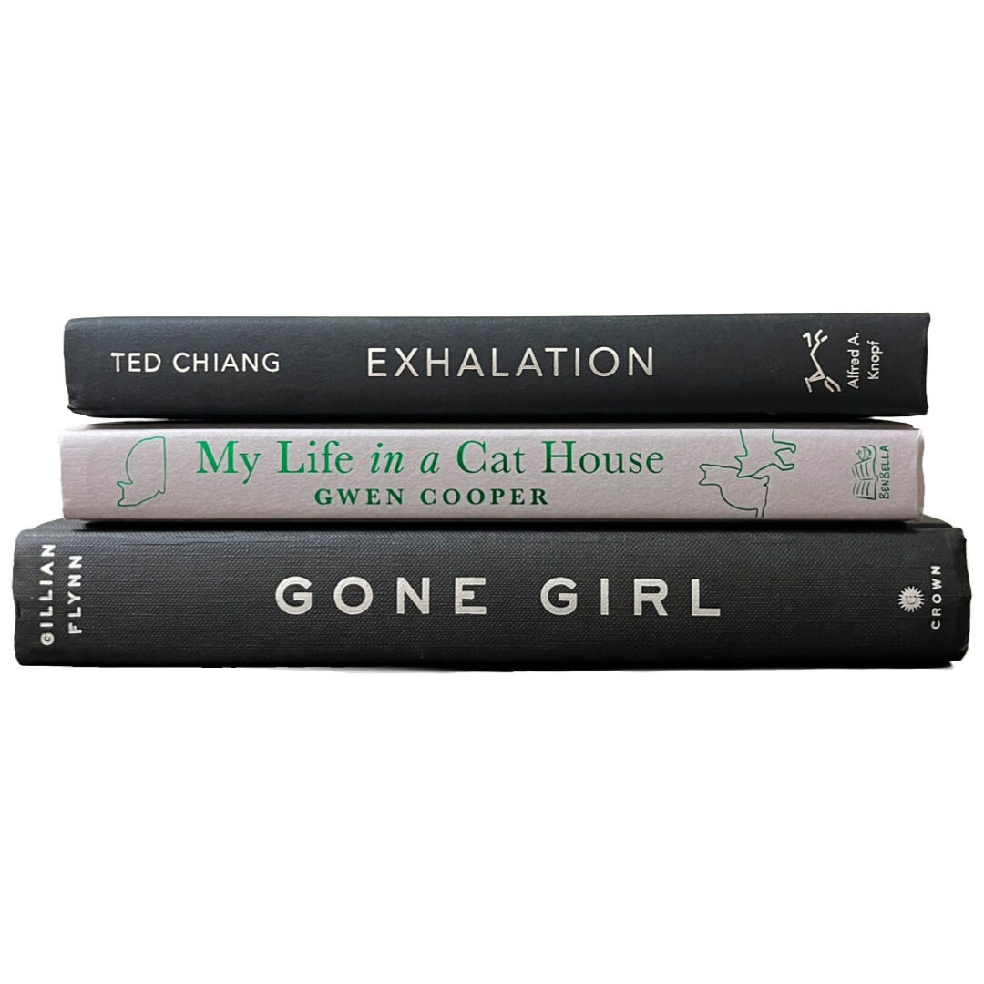 Black and White/tan/maroon/gray/brown Color Coded Hardcover Decorative ...