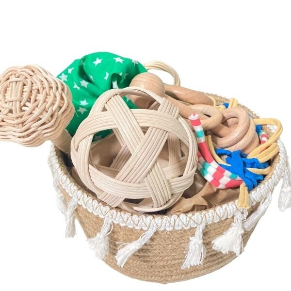 Natural Treasures Basket / Pikler Ball / Pikler Ball / - Etsy