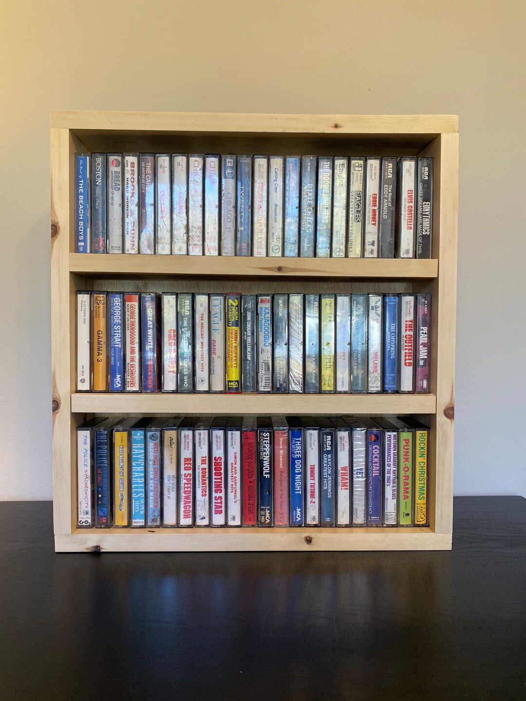Cassette Tape Shelf 66 Cassette Capacity Display Shelf - Etsy