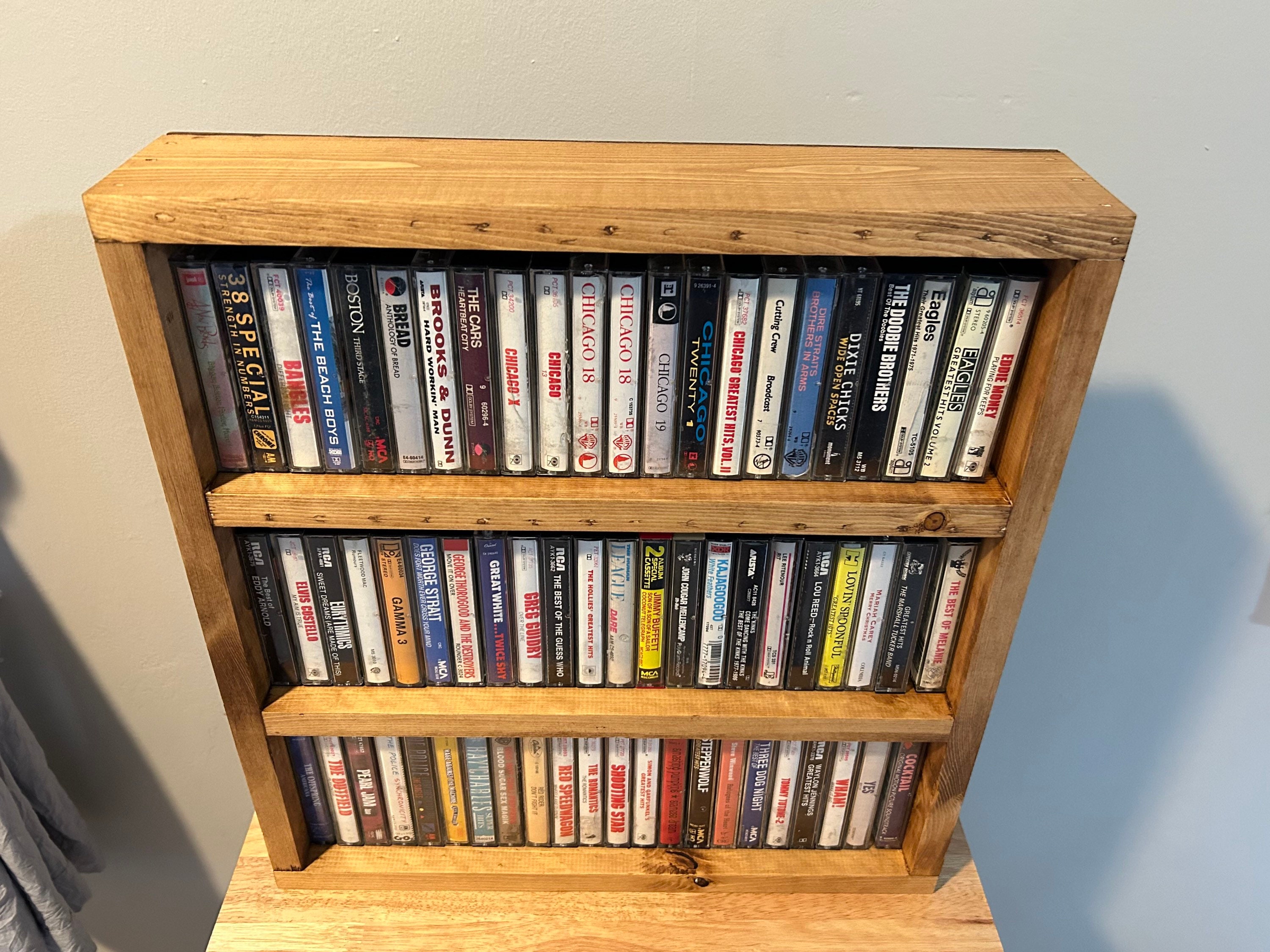 Cassette Tape Shelf 66 Cassette Capacity Display Shelf - Etsy