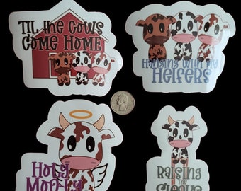 Funny Cow Stickers - Etsy