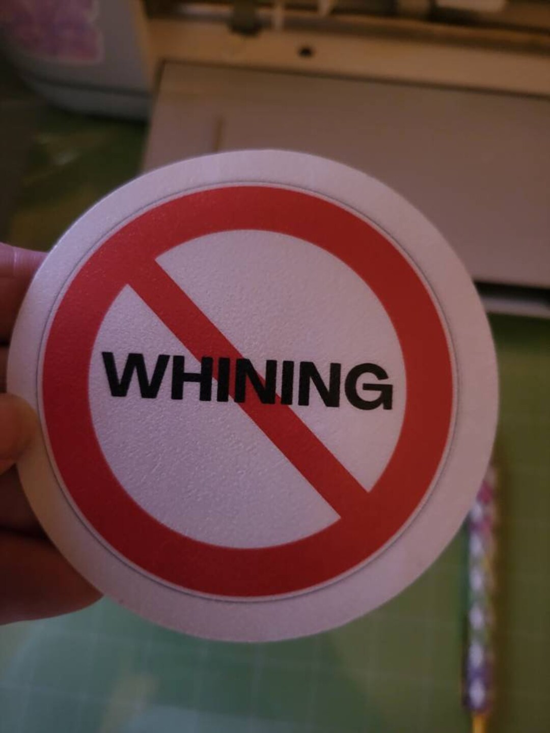 No Whining Sticker - Etsy