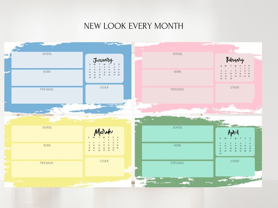 Desktop Wallpaper Student Wallpaper Organizer Computer - Etsy