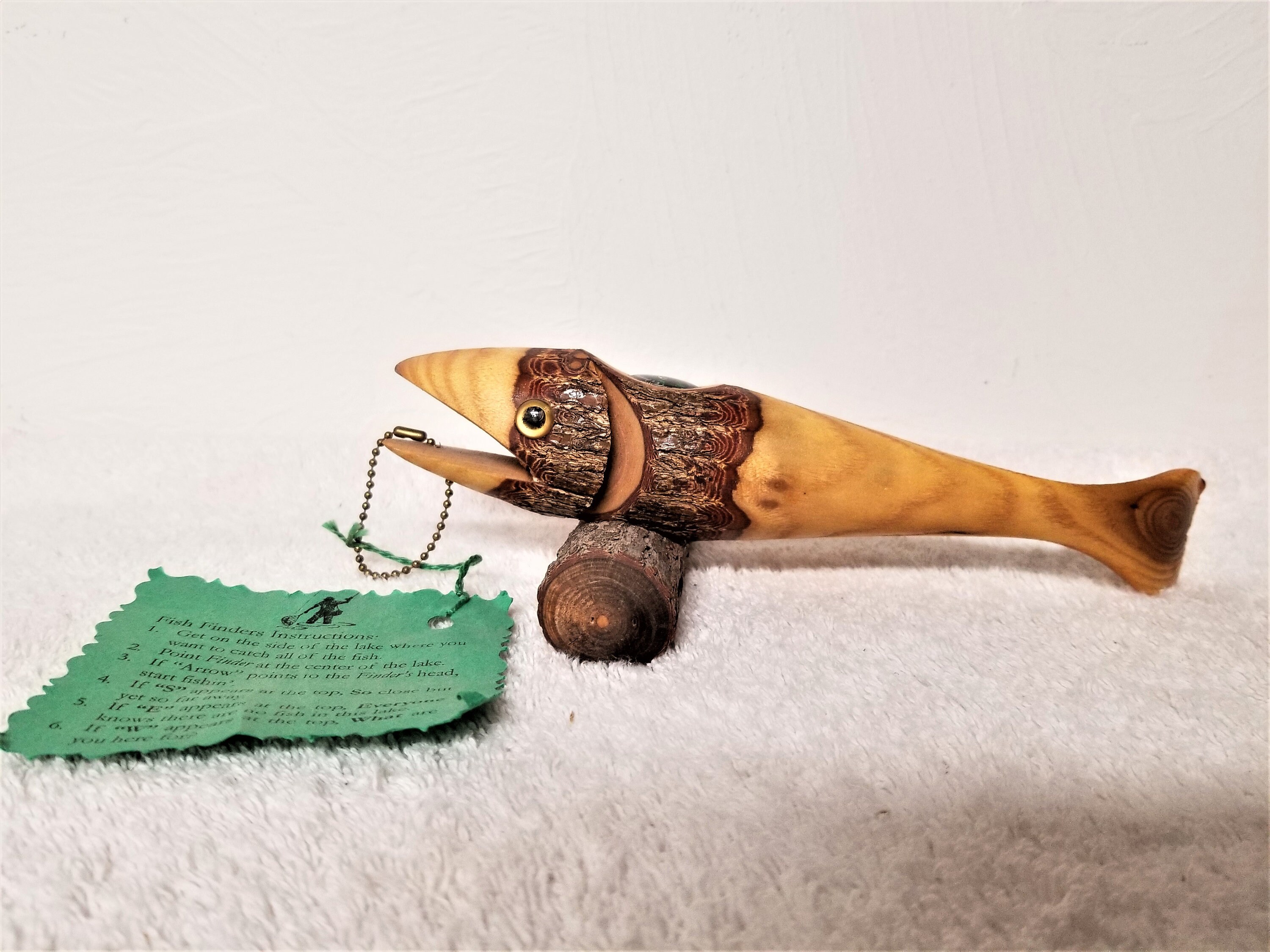 Wooden Carved Fish Compass: Fisherman Gift, Cabin Decor - Etsy