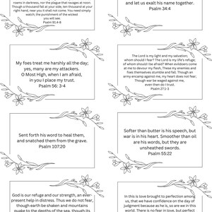 48 Bible Verse Cards for Anxiety, Fear, & Encouragement, Printables ...