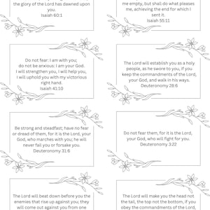48 Bible Verse Cards for Anxiety, Fear, & Encouragement, Printables ...