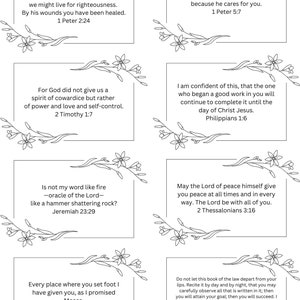 48 Bible Verse Cards for Anxiety, Fear, & Encouragement, Printables ...