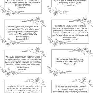 48 Bible Verse Cards for Anxiety, Fear, & Encouragement, Printables ...