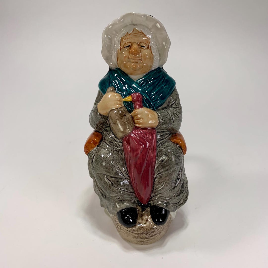 Vintage Mrs. Gamp Porcelain Figurine Woods & Sons England the Charles ...