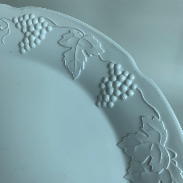 Milk Glass Platter - Etsy