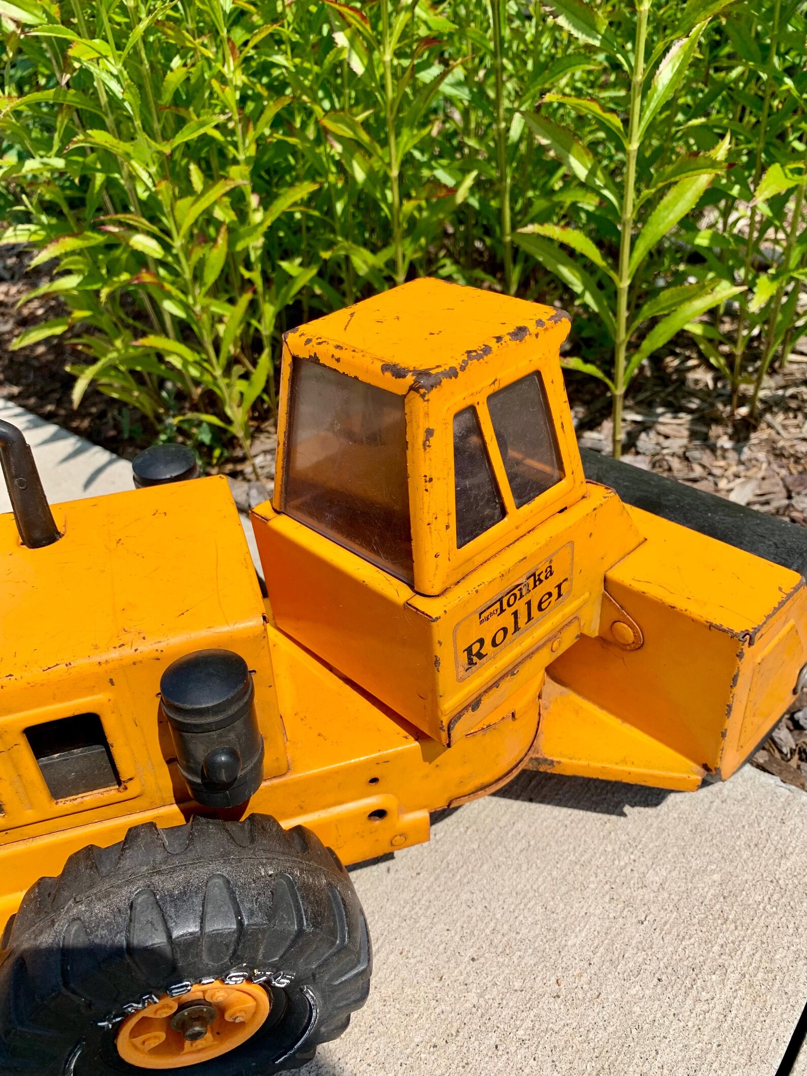 Vintage Tonka Roller 1970s Mighty Tonka Orange Roller No. 3910 Pressed ...