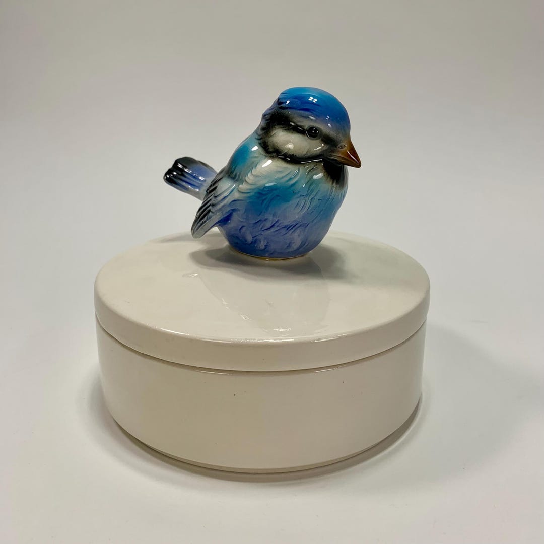 Goebel Bluebird Trinket Box 1970 Vintage Trinket Box Vintage Jewelry ...