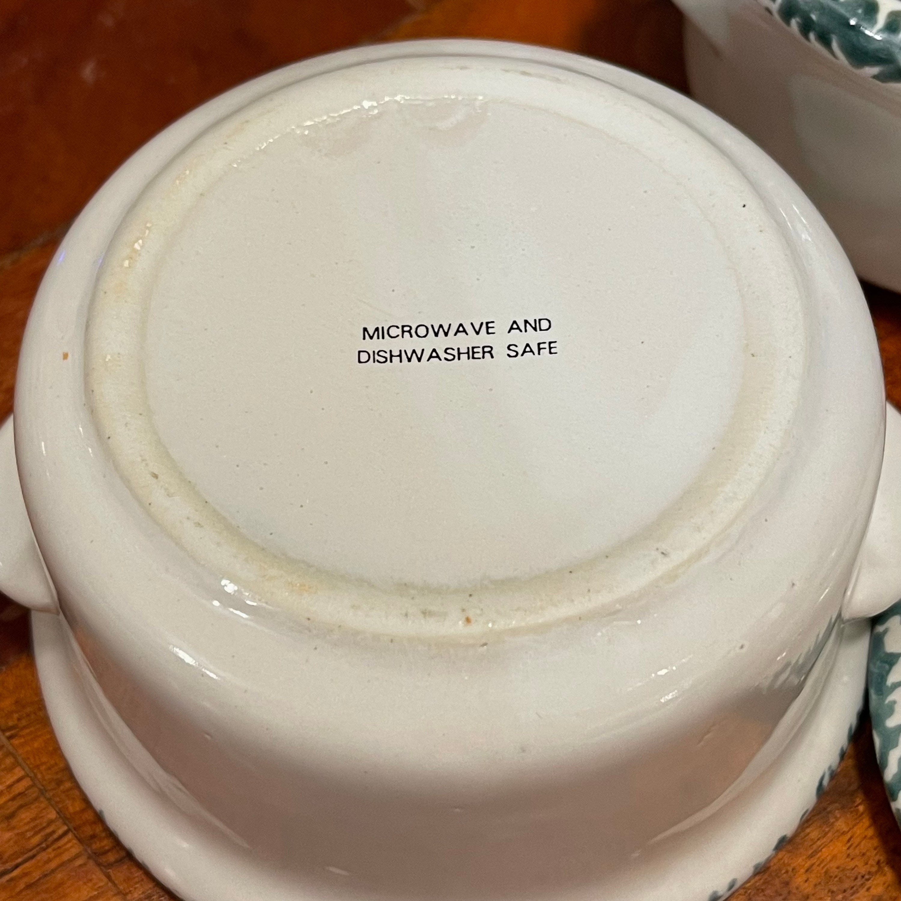 Vintage Corelle Spongware Blue Hearts Mini Crocks With Lid. - Etsy