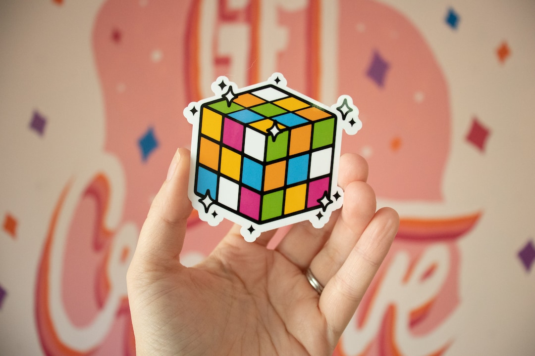 Rubix Cube Sticker - Etsy