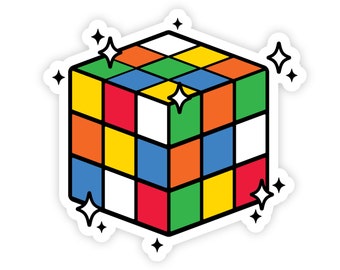 Rubix Cube Stickers - Etsy
