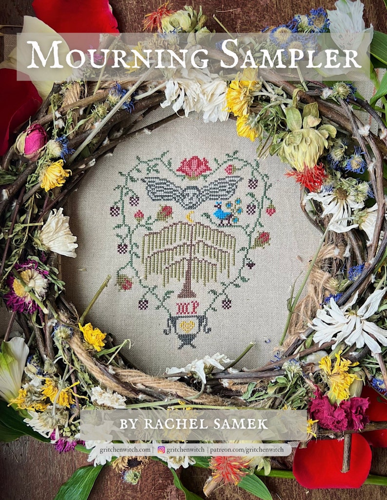 Mourning Sampler Digital PDF Cross Stitch Pattern - Etsy