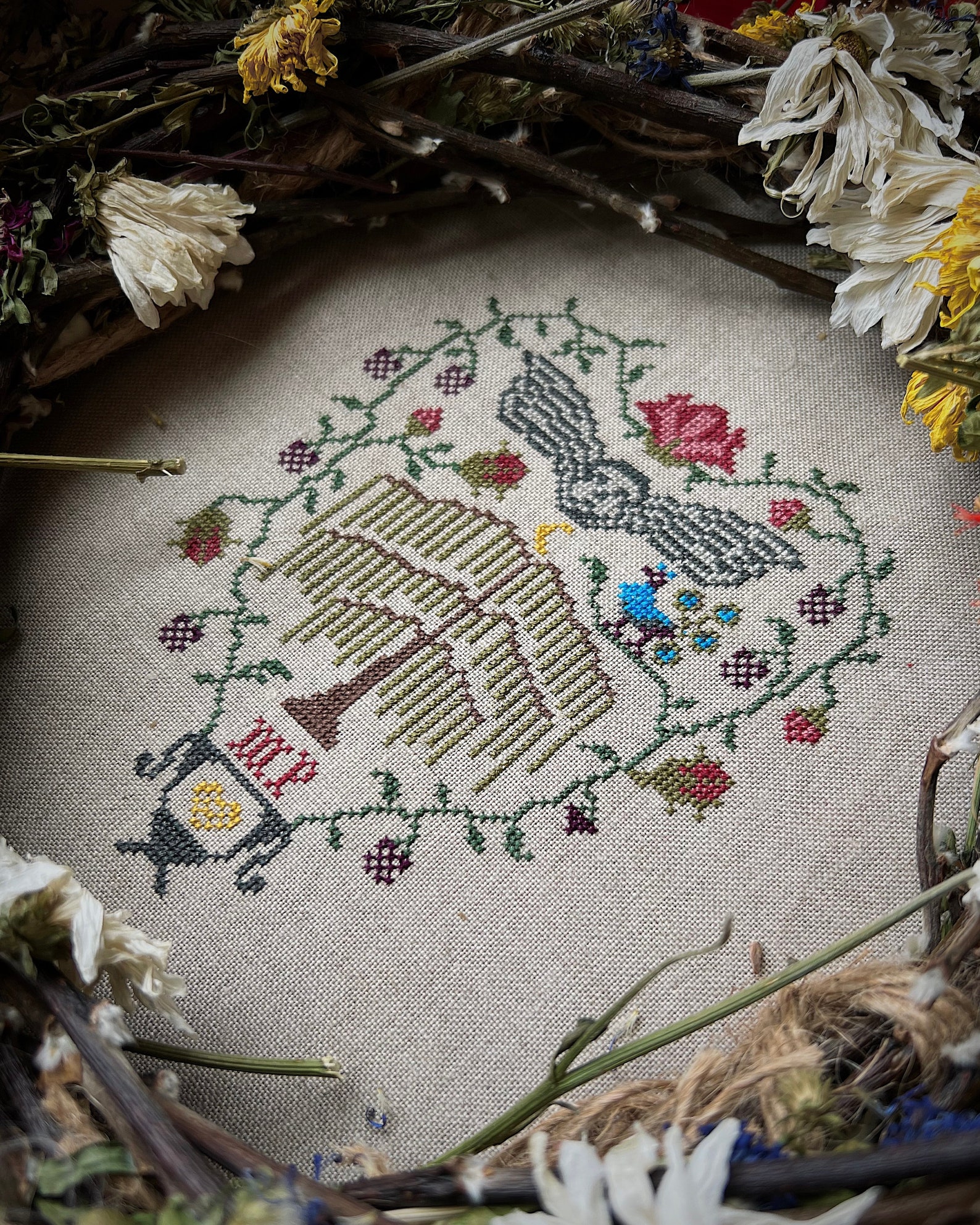 Mourning Sampler Digital PDF Cross Stitch Pattern - Etsy