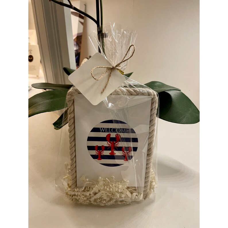 Wooden Easel Style Welcome Sign Nautical Navy Blue & White - Etsy