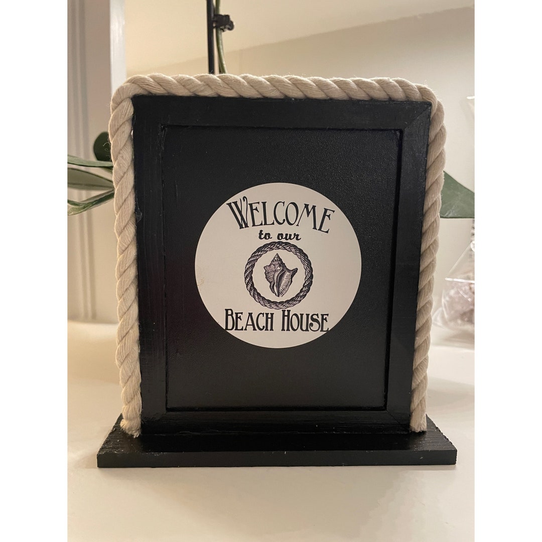 Welcome to Our Beach House Sign, Beach Sign, Beach House Decor, Cottage ...