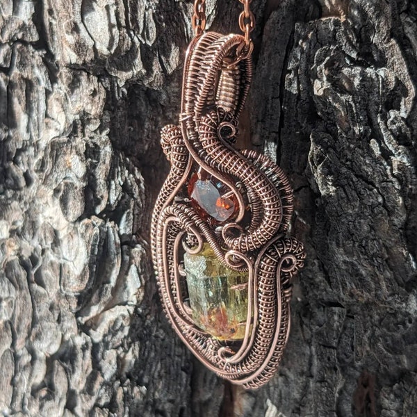 Heady Wire Wrapped Pendant - Etsy