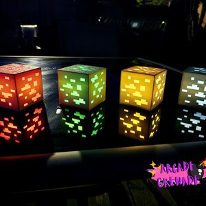 Minecraft Light-up Ore Block – LED Night Light for Bedroom or Gaming ...