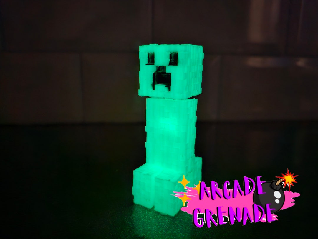 Glow-in-the-dark Creeper Figure – 3D Printed Minecraft Statue or Gift ...
