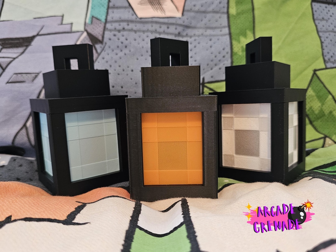 Minecraft LED Lantern – Light up Night Light for Gamers or Kids - Etsy