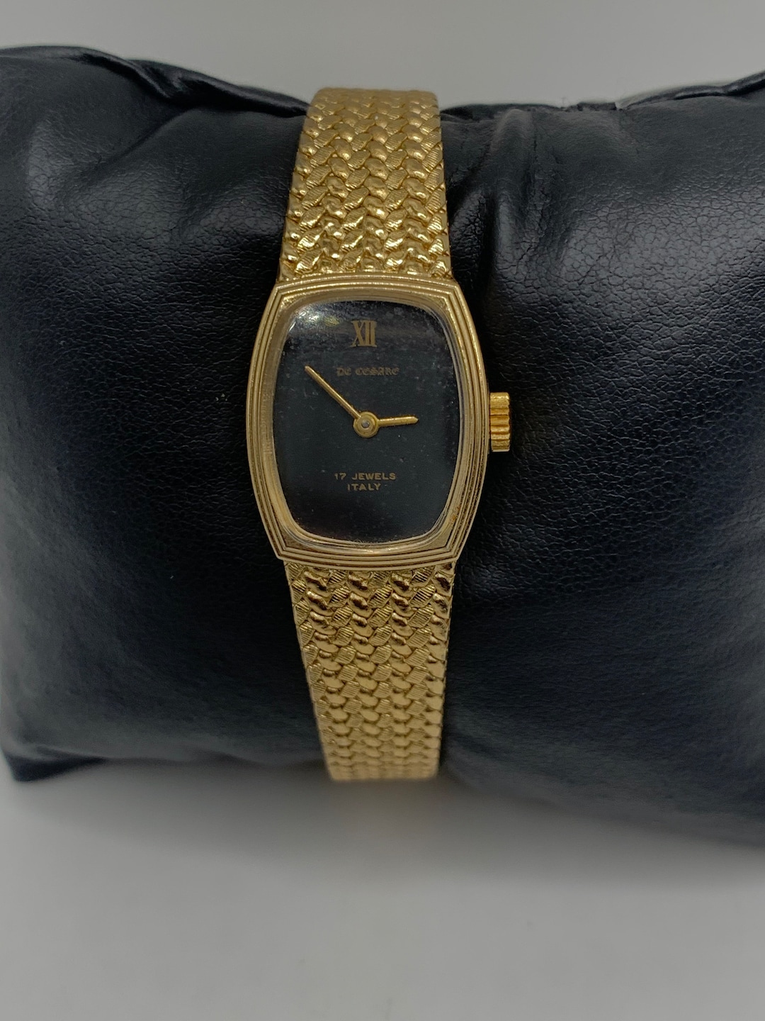 Vintage De Cesare Women’s Quartz Watch 18K Gold Plated Case Bracelet ...