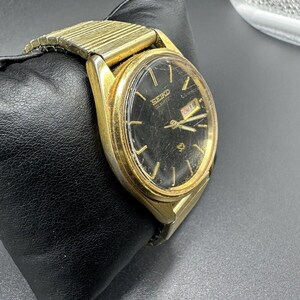 Vintage Seiko Day Date Gold Tone Watch 5Y23-8049 New Battery - Etsy