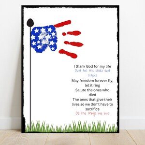 4th of July Handprint Craft, Preschool Craft, Fourth of July Craft for ...