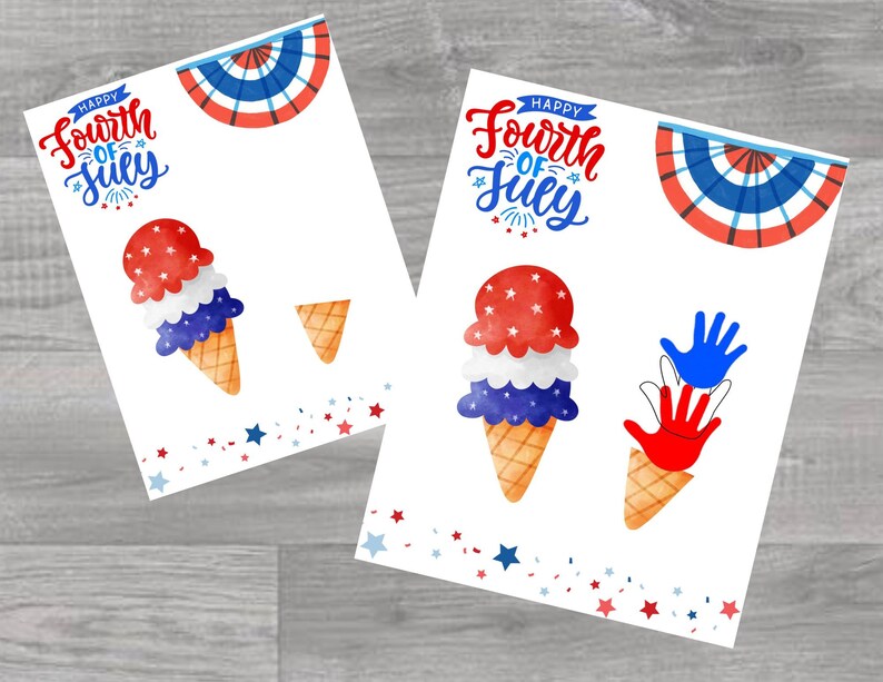 4th of July Handprint Craft, Preschool Craft, Fourth of July Craft for ...