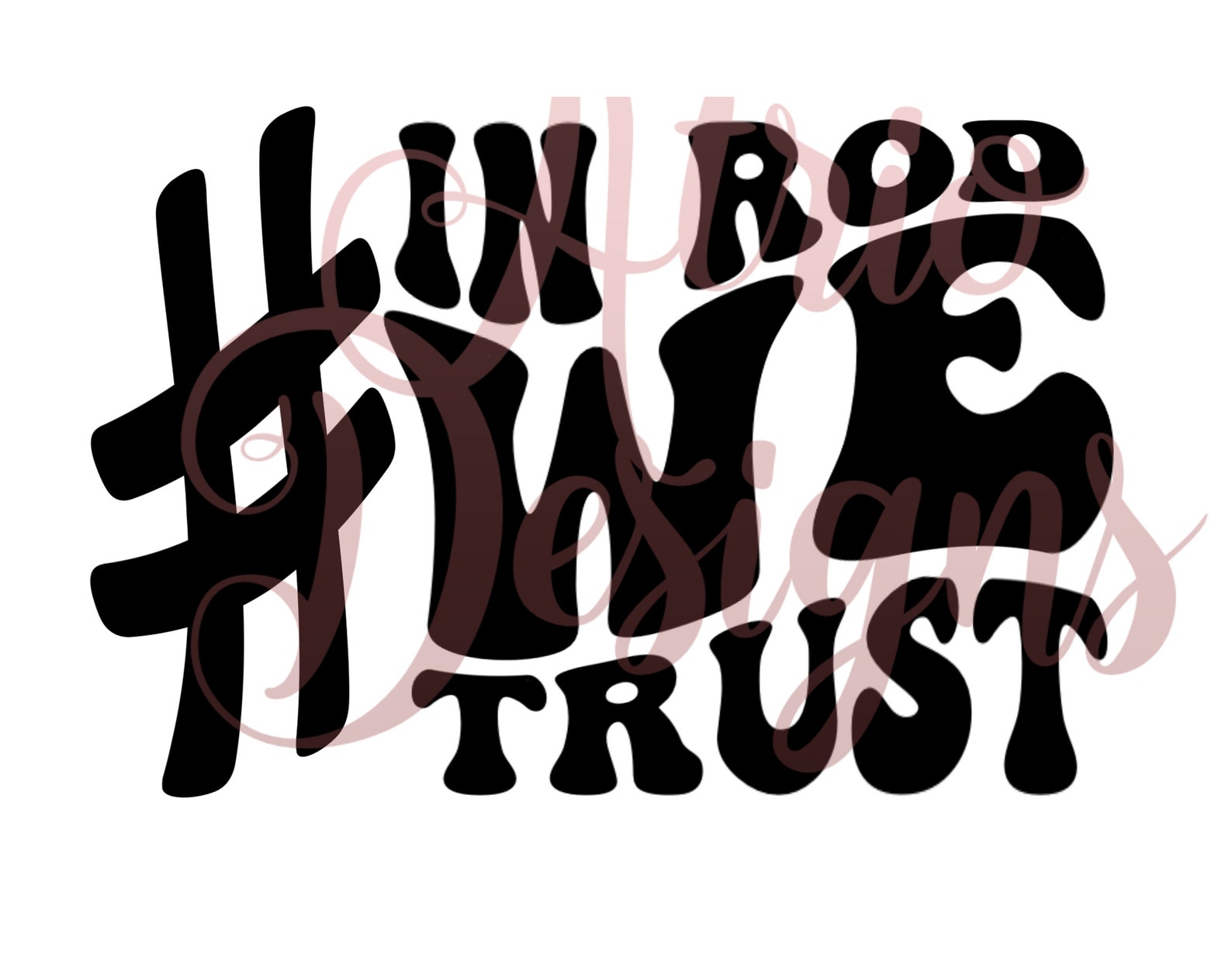 In Rod We Trust, Rod Wave, Wavy Font, PNG, SVG, Sublimation, Cut File ...