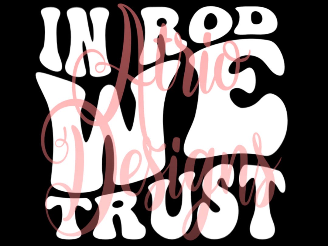 In Rod We Trust, Rod Wave, Wavy Font, PNG, in White - Etsy