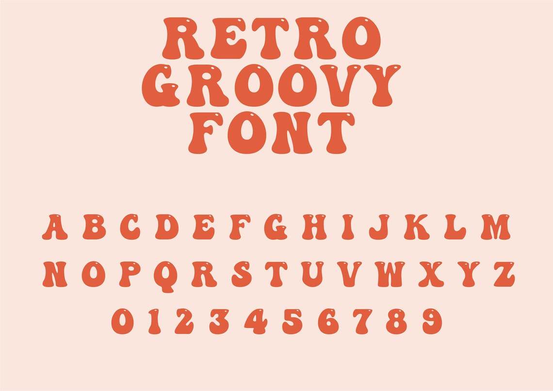 Groovy Retro Font SVG Vintage Font Svg Vintage Alphabet Svg - Etsy UK