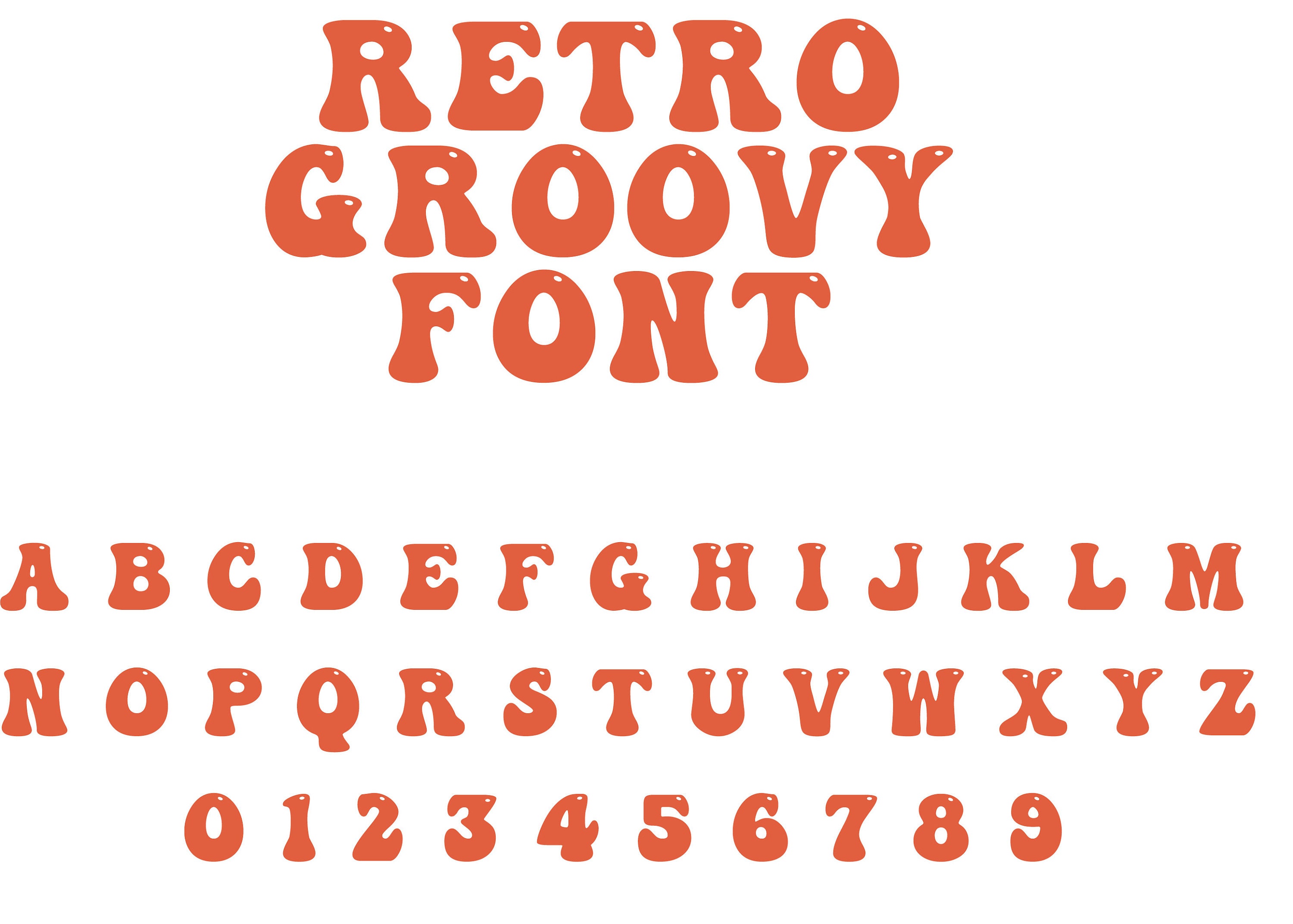 Groovy Retro Font SVG Vintage Font Svg Vintage Alphabet Svg - Etsy ...