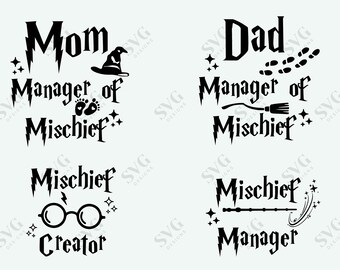 Dad Mischief Manager Svg - Etsy