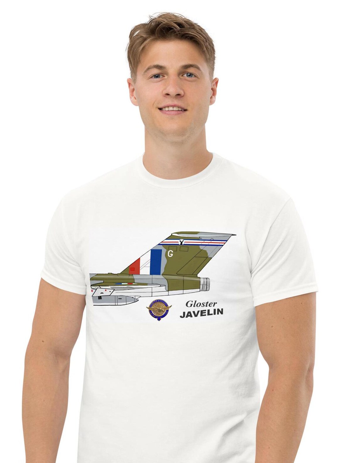 Gloster Javelin Fighter Jet on White Unisex Classic Tee - Etsy