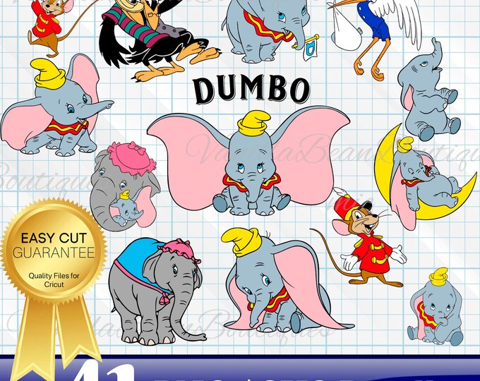 Dumbo Cutout - Etsy