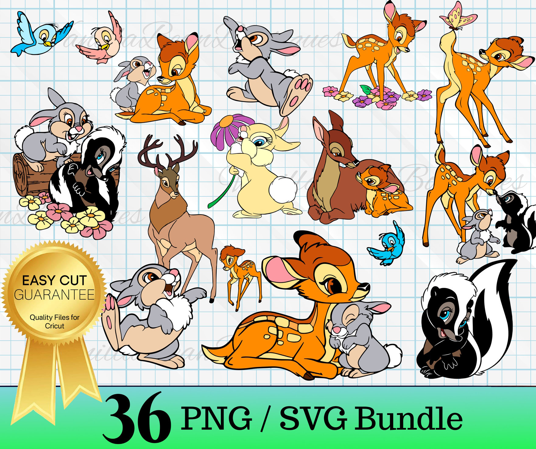 2 Ochi Caprui Bambi Downloadable Clipart