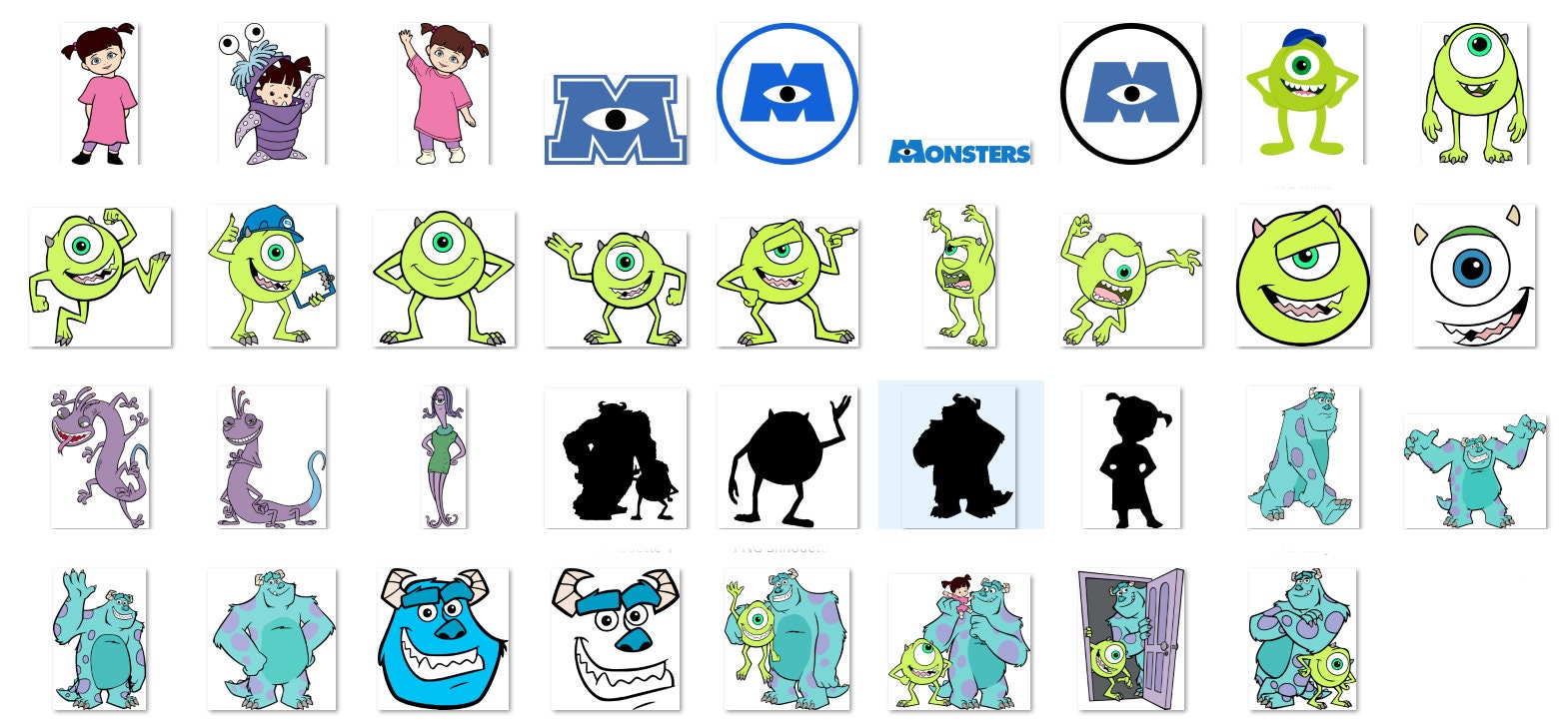 Monsters Inc SVG Bundle Sully Svg Mike Svg Monsters PNG and - Etsy ...