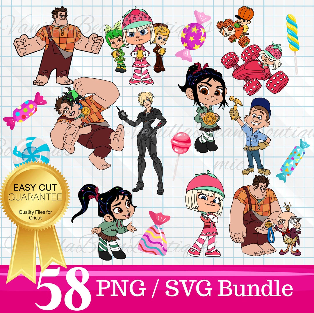 Wreck It Ralph SVG Bundle, Wreck It Ralph Png, Wreck It Ralph SVG ...