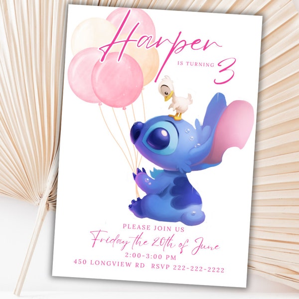Stitch Baby Shower Invitation - Etsy