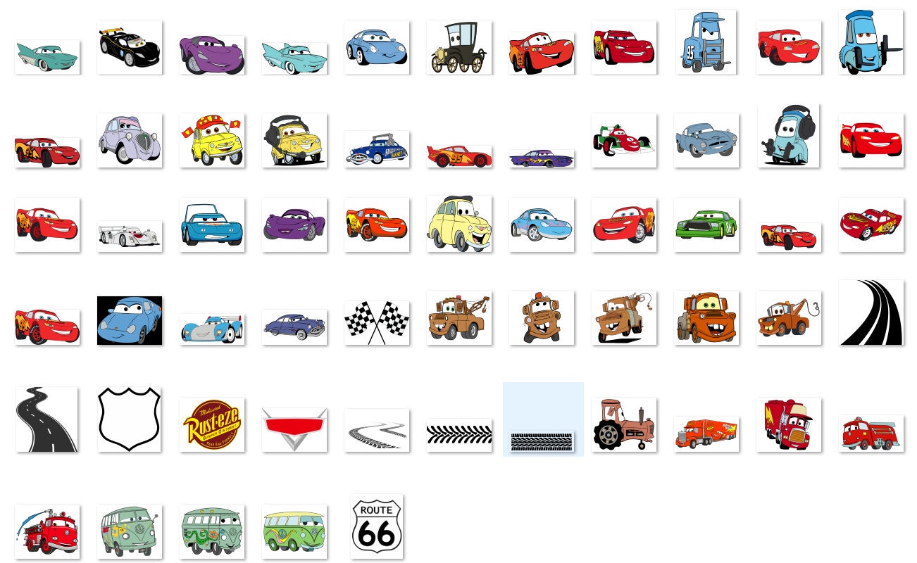 Cars SVG Bundle Cars Svg Lightning Mcqueen Svg Cars PNG - Etsy UK